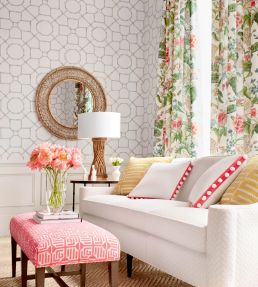 Abbor Wallpaper in Emerald by Thibaut | Jane Clayton