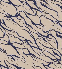 Abstract Lines Wallpaper in Indigo by Eijffinger | Jane Clayton