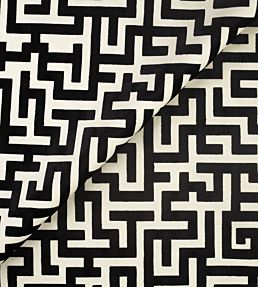 Apollon Fabric in Black by Jim Thompson | Jane Clayton