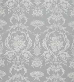 Arabesque Silk Fabric in Quartz Grey by Zoffany | Jane Clayton
