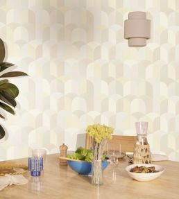 Bandol Wallpaper in Beige by Caselio | Jane Clayton