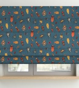 Beetle Fabric in Aquamarine by Arley House | Jane Clayton