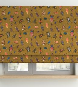 Beetle Fabric in Gold by Arley House | Jane Clayton