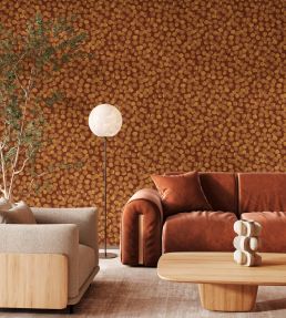 Brush Wallpaper in Ruby by Coordonne | Jane Clayton