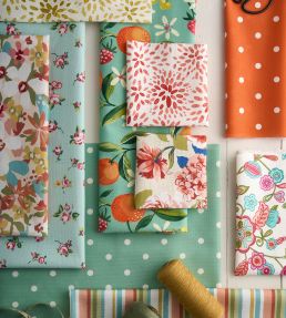 Cara Fabric in Cobalt by Clarke & Clarke | Jane Clayton