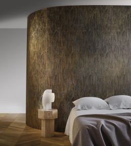 Cinerea Wallpaper in Anthracite/Dore by Casamance | Jane Clayton