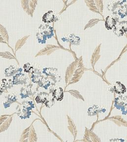 Summerby Fabric by Clarke & Clarke in Denim | Jane Clayton