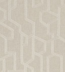 Labyrinth Fabric by Clarke & Clarke in Linen | Jane Clayton