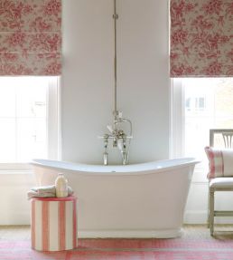 Kellie Fabric by Clarke & Clarke in Raspberry | Jane Clayton