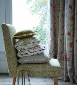 Delamere Fabric by Clarke & Clarke in Raspberry | Jane Clayton
