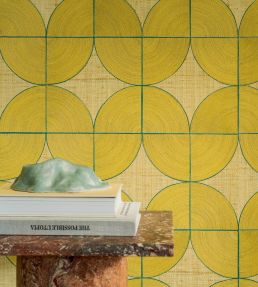 Courbes Wallpaper in La Route Des Citronniers by Elitis | Jane Clayton