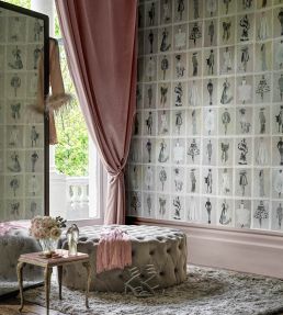 Couture Carousel Pearl With Windows Wallpaper in Bright Multi Pearl by ...