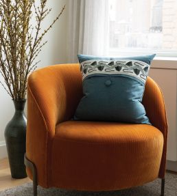 Daphne Velvet Border Trimmings in Mineral by Samuel & Sons | Jane Clayton