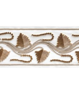 Daphne Velvet Border Trimmings in Oak by Samuel & Sons | Jane Clayton