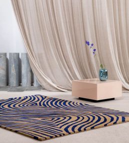 Decor Groove Rug in Electric Blue by Brink & Campman | Jane Clayton