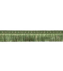 Delicat Silk Moss Fringe Trimmings in Basil by Samuel & Sons | Jane Clayton