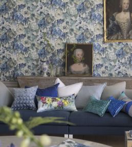 Roseto Wallpaper by Designers Guild in Slate | Jane Clayton