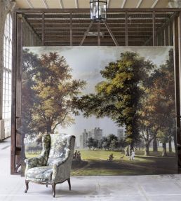 Great Park View Wallpaper Mural by Designers Guild in Moss | Jane Clayton