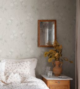 Emma Wallpaper in Linen by Sandberg | Jane Clayton