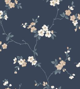 Engla Wallpaper in Classic Blue by Sandberg | Jane Clayton