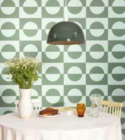 Etendu Wallpaper in Vert by Caselio | Jane Clayton