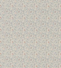 Flower Patch Fabric in Blue by GP & J Baker | Jane Clayton