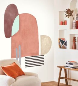 Gelato Wallpaper Mural in Peach by Casadeco | Jane Clayton