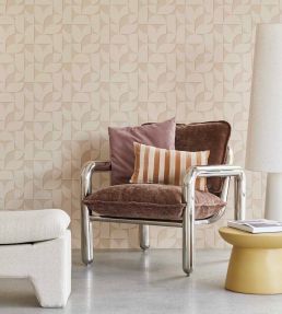 Geometric Arches Wallpaper in Neutral by Eijffinger | Jane Clayton