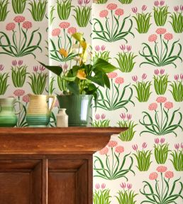 Glade Wallpaper in Tulip Fields by Morris & Co | Jane Clayton