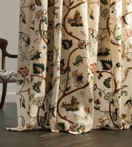 Hampton Embroidery Fabric in Tapestry by Zoffany | Jane Clayton