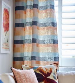 Estrato Fabric by Harlequin in Rust/Ruby/Nordic Blue | Jane Clayton