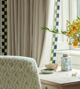 Hatchett Braid Trimmings in Blue/Green by James Hare | Jane Clayton