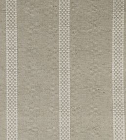 Hopsack Stripe Fabric by Ian Mankin in Natural | Jane Clayton