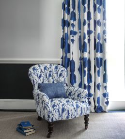 Inkat Fabric by Korla in Ink Blue | Jane Clayton