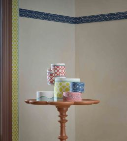 Jaipur Border 5cm Wallpaper in Raspberry by Parker & Jules | Jane Clayton