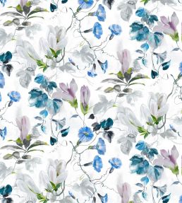 Japanese Magnolia Fabric in Cobalt by Designers Guild | Jane Clayton