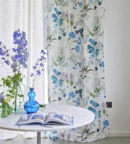 Japanese Magnolia Fabric in Cobalt by Designers Guild | Jane Clayton