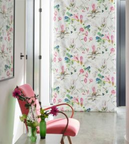 Japanese Magnolia Fabric in Fuchsia by Designers Guild | Jane Clayton