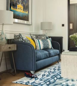 Kalata Rug in Indigo by William Yeoward | Jane Clayton