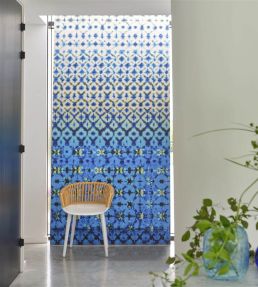 Karaoshi Wallpaper mural in Indigo by Designers Guild | Jane Clayton