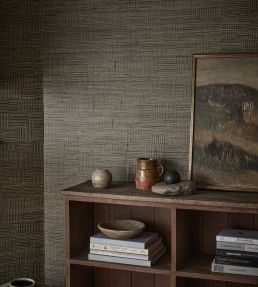 Katama Wallpaper in Canvas by Mark Alexander | Jane Clayton