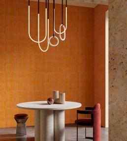 Katan Silk Wallpaper in Coral by Arte | Jane Clayton