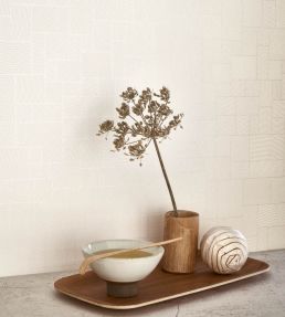 Kensai Wallpaper in Noir Fusain by Casadeco | Jane Clayton