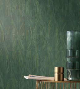 Keramos Wallpaper in Cypres/Dore by Casamance | Jane Clayton