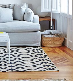 Rodas Rug in Black by GAN | Jane Clayton