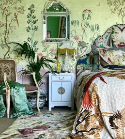 Kimono Gold Runner Rug in Gold by Wendy Morrison | Jane Clayton