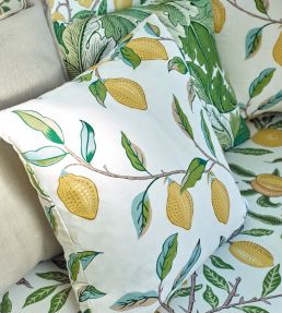 Lemon Tree Fabric in Lemon / Bayleaf by Morris & Co | Jane Clayton