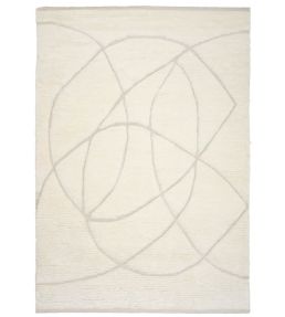 Lineal Sweep Rug in White by Linie Design | Jane Clayton