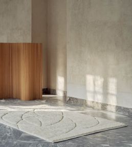 Lineal Sweep Rug in White by Linie Design | Jane Clayton