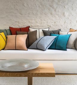 Linen Ready Made Cushions in Orage 45 x 45cm by Casamance | Jane Clayton